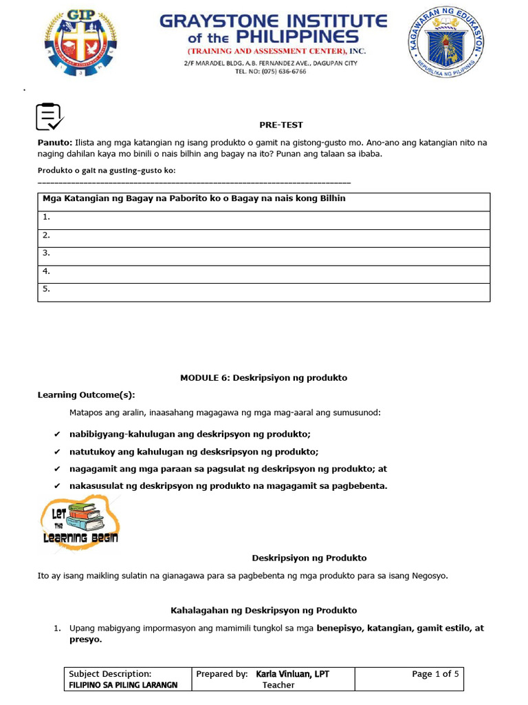 FLP - Mod6 - 121824 | PDF