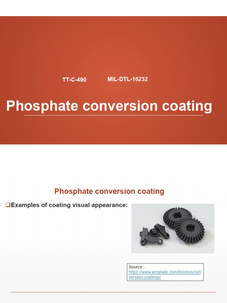 Phosphate Conversion Coating | PDF | Corrosion | Coating