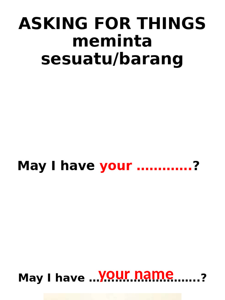 Asking For Things | PDF | Identity Document | Access Control