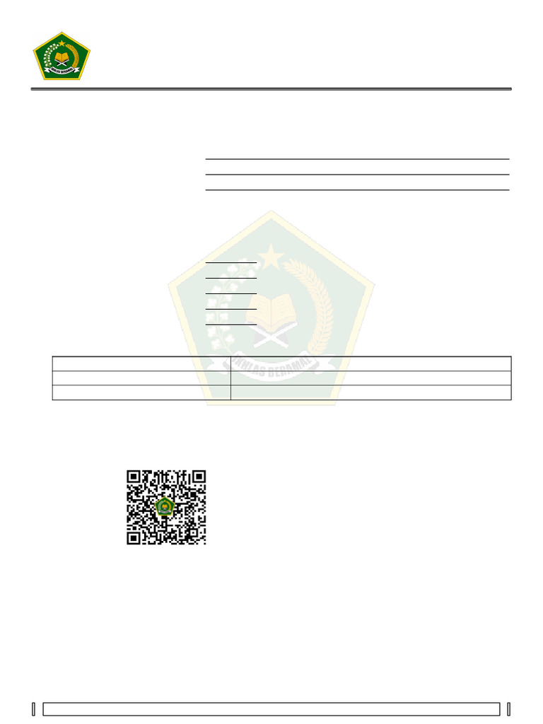 Surat Pernyataan - Blanko Ijazah MTs. Al-Amin 2024 - 2025 | PDF