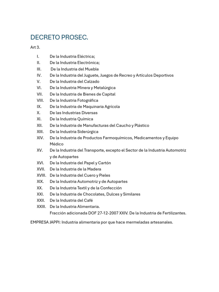 Decreto Prosec | PDF