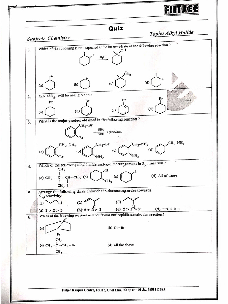 Alkyl Halide | PDF