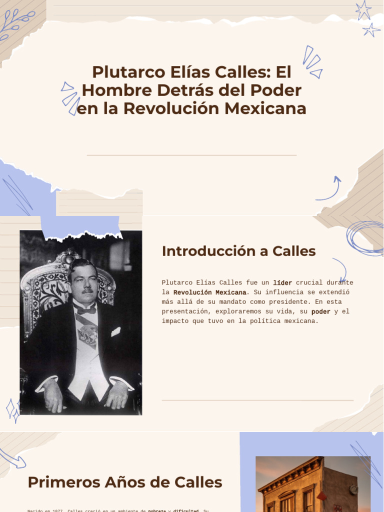 Slidesgo Plutarco Elias Calles El Hombre Detras Del Poder en La ...