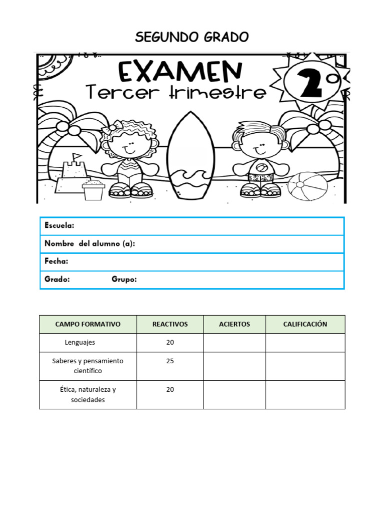 EVAL. 3er TRIM. | PDF