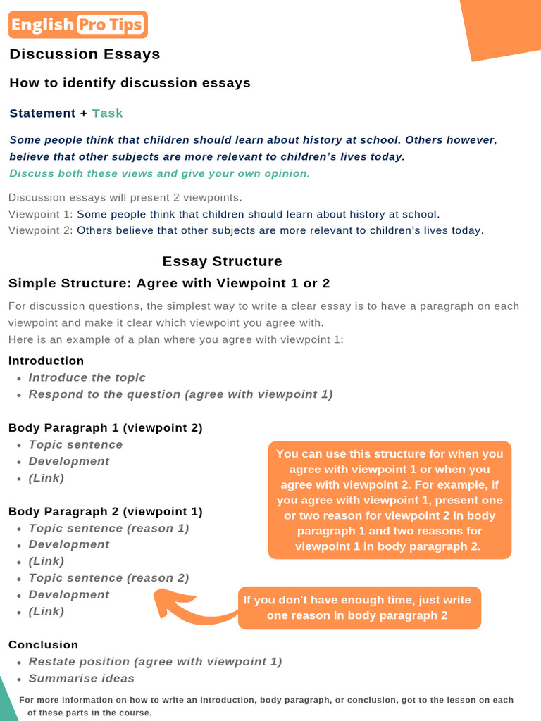 Discussion Essay Structure Practice Questions | PDF | Knowledge | Essays