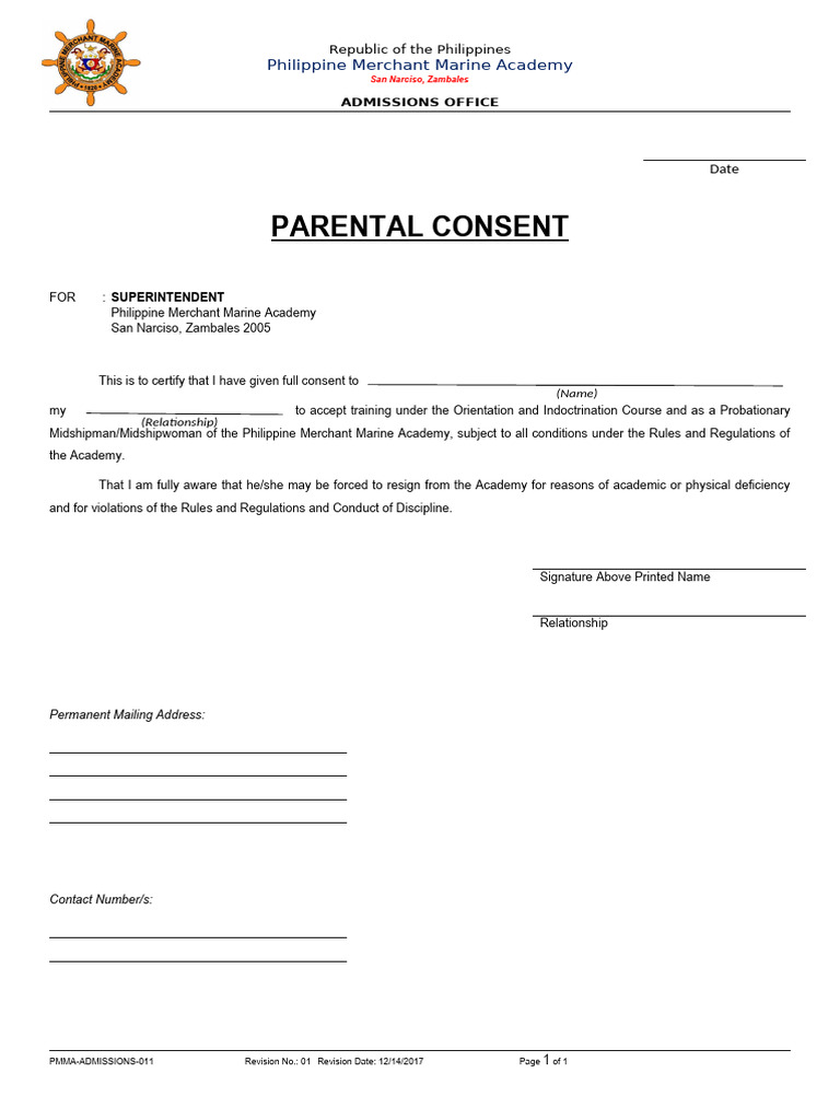 Parental Consent | PDF