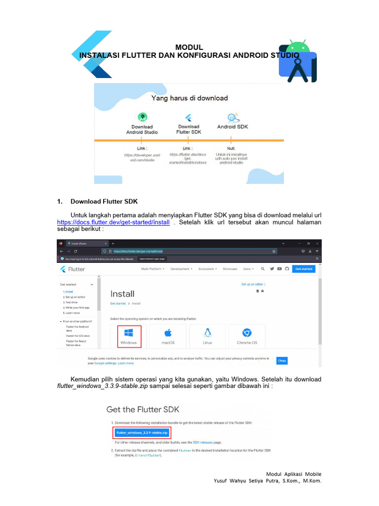 Instalasi Flutter di Android Studio | PDF