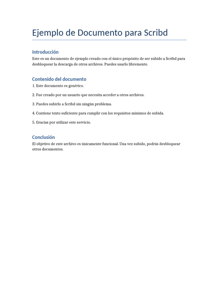 Ejemplo Scribd | PDF