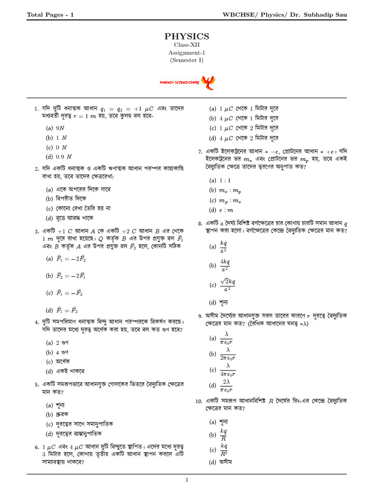 Assignment Class XII A1 | PDF