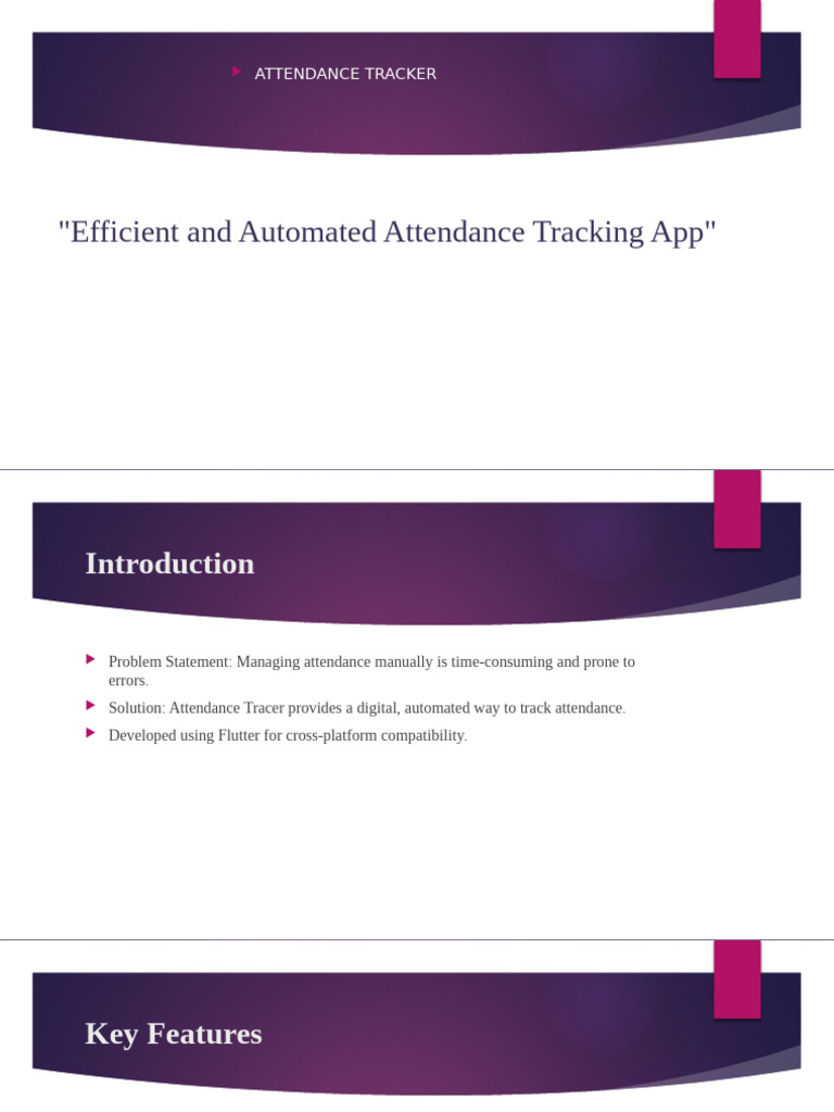 Efficient and Automated Attendance Tracking App | PDF