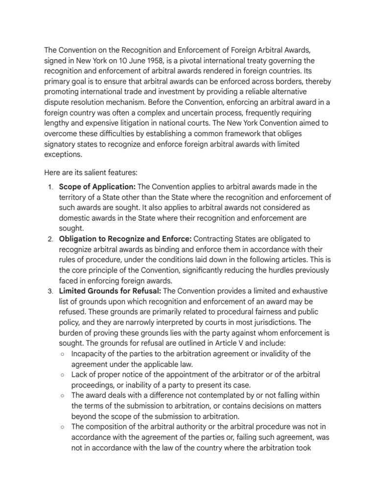 Conclusion | PDF | Arbitration | Ratification