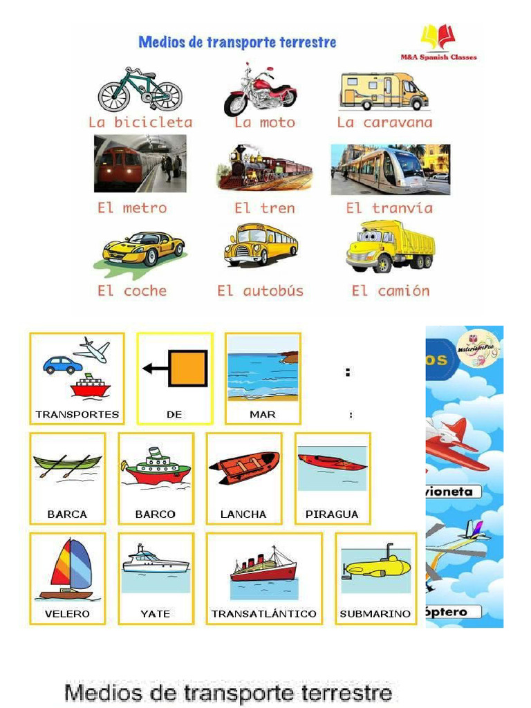 Medios de Transporte Terrestre y Marítimos | PDF