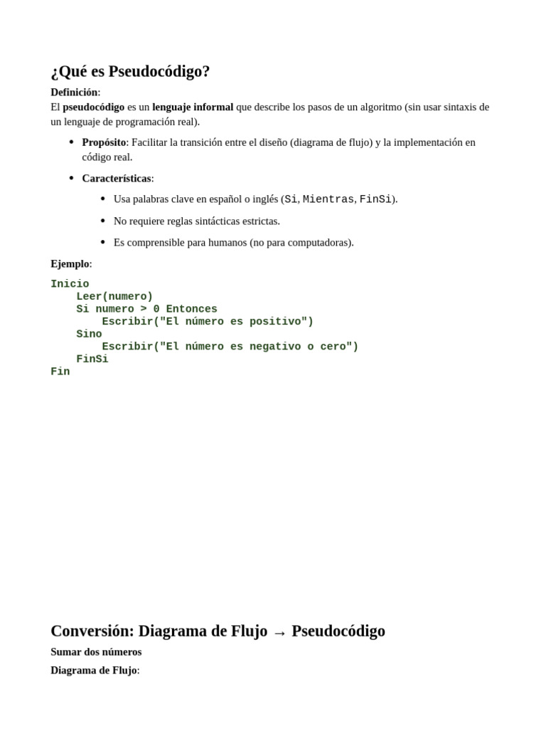 Material Clase Pseudocodigo 23052025 | PDF