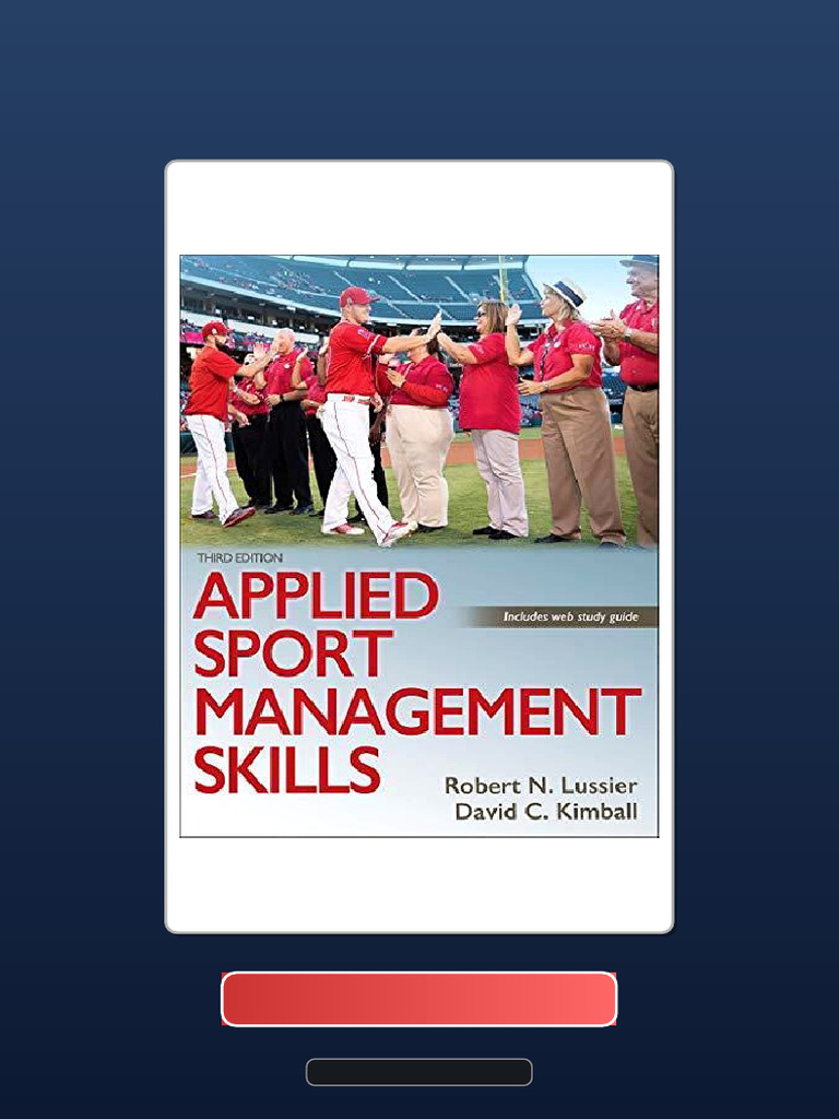 Applied Sport Management Skills Ebook and TestBank Bundle Full Download ...