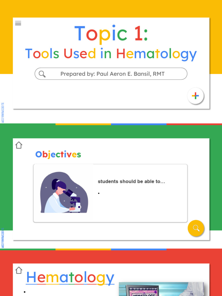 Essential Hematology Tools and Equipment | PDF | Body Fluids | Medical ...