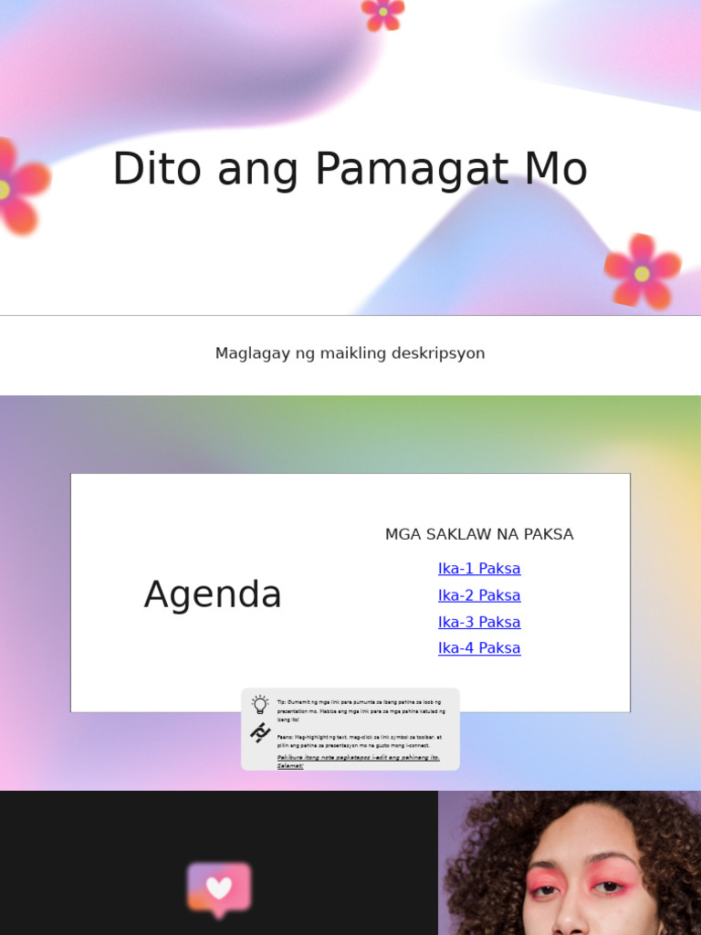 Makulay Na Mga Gradient Basic Simpleng Presentasyon | PDF
