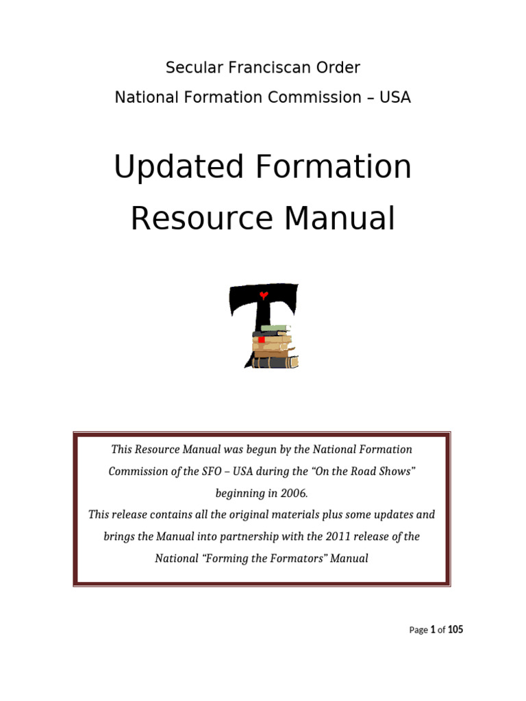 Secular Franciscan Formation Manual | PDF | Catholic Spirituality ...