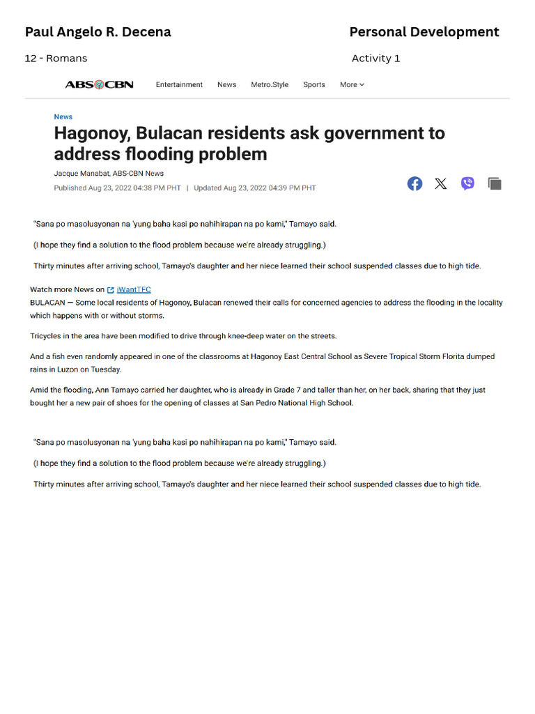 Paul Angelo R. Decena | PDF