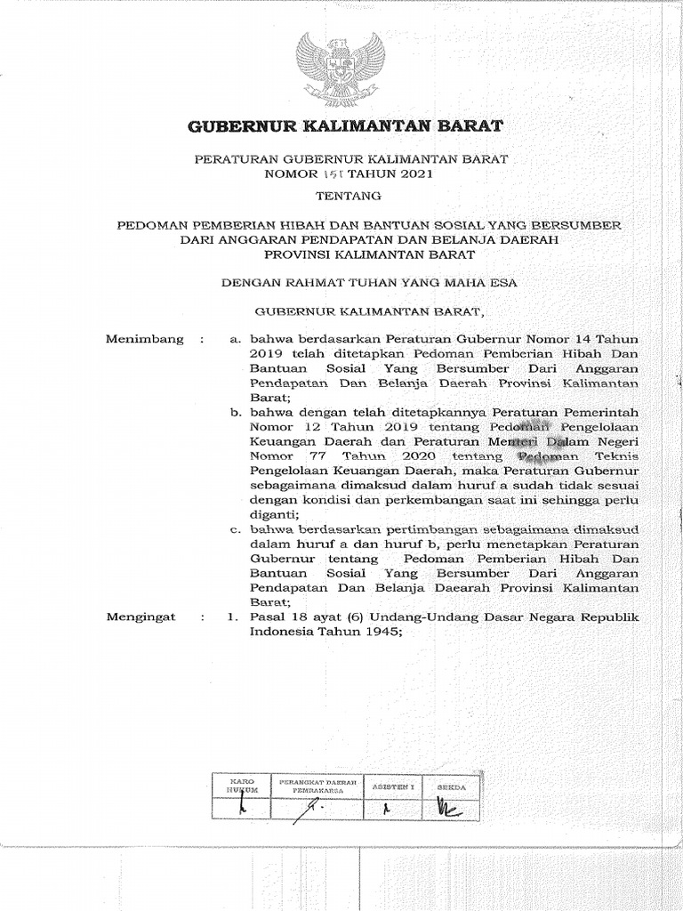 Pergub No 151 Tahun 2021 - Opt | PDF