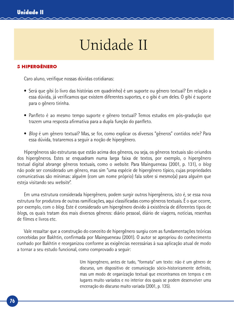 Hipergêneros e Gêneros Textuais Explicados | PDF | Mangá | Tempo