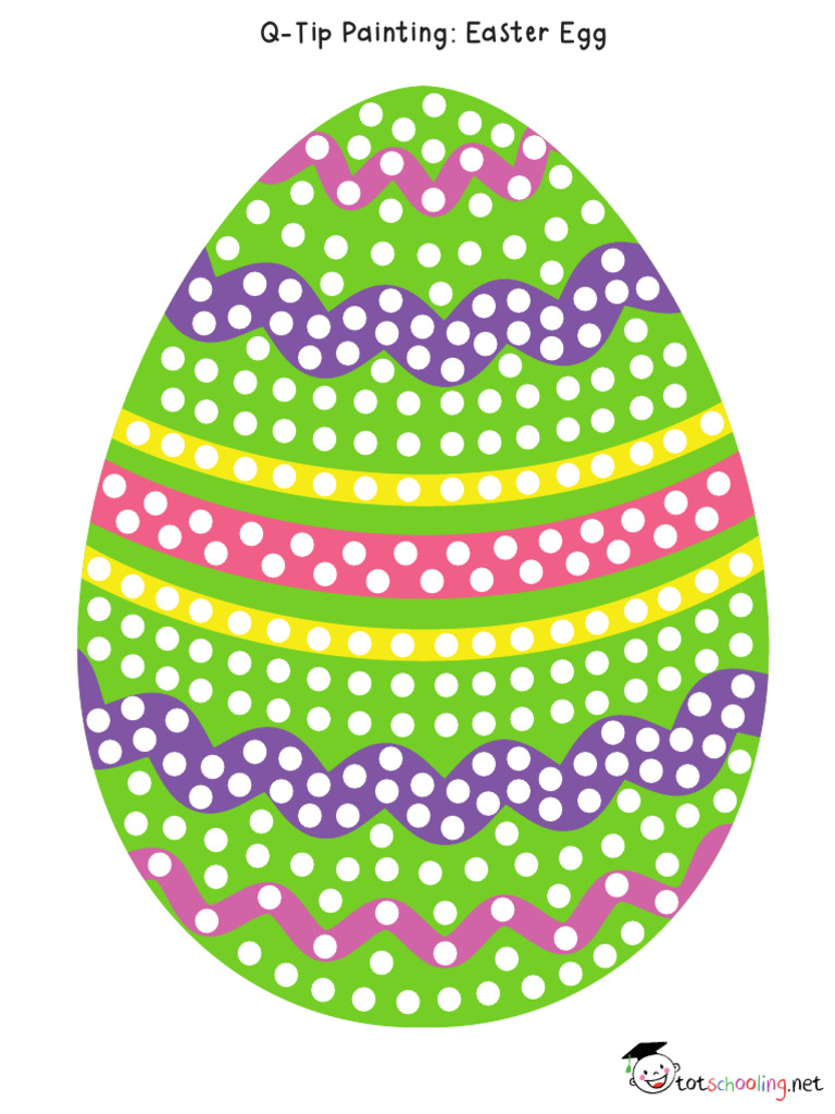 Free - Easter Egg Q-Tip Painting | PDF