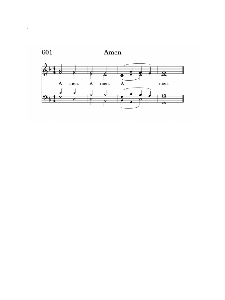 Amen Three Fold | PDF