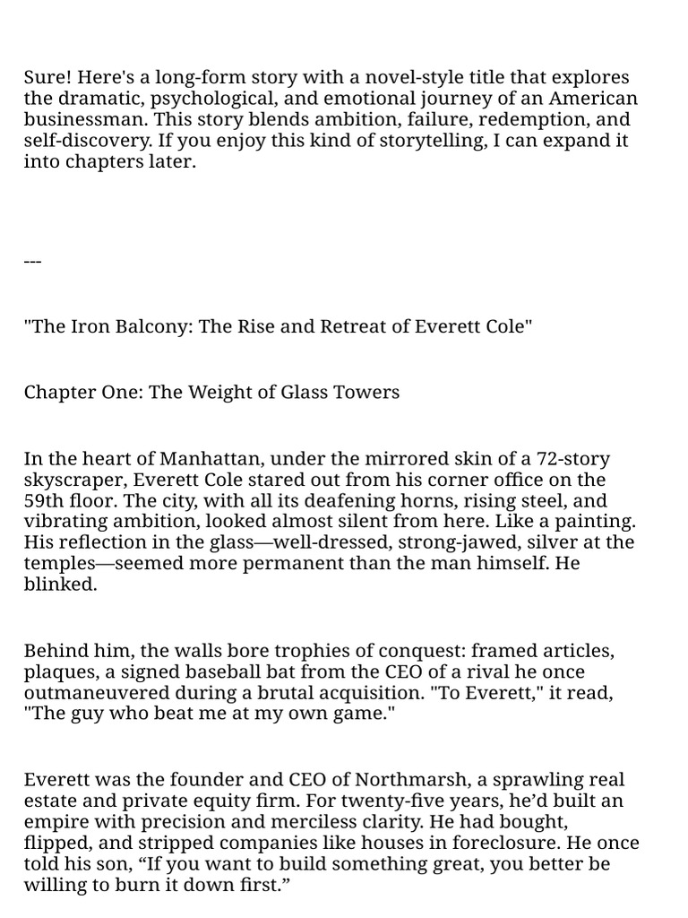The Rise and Fall of Everett Cole | PDF