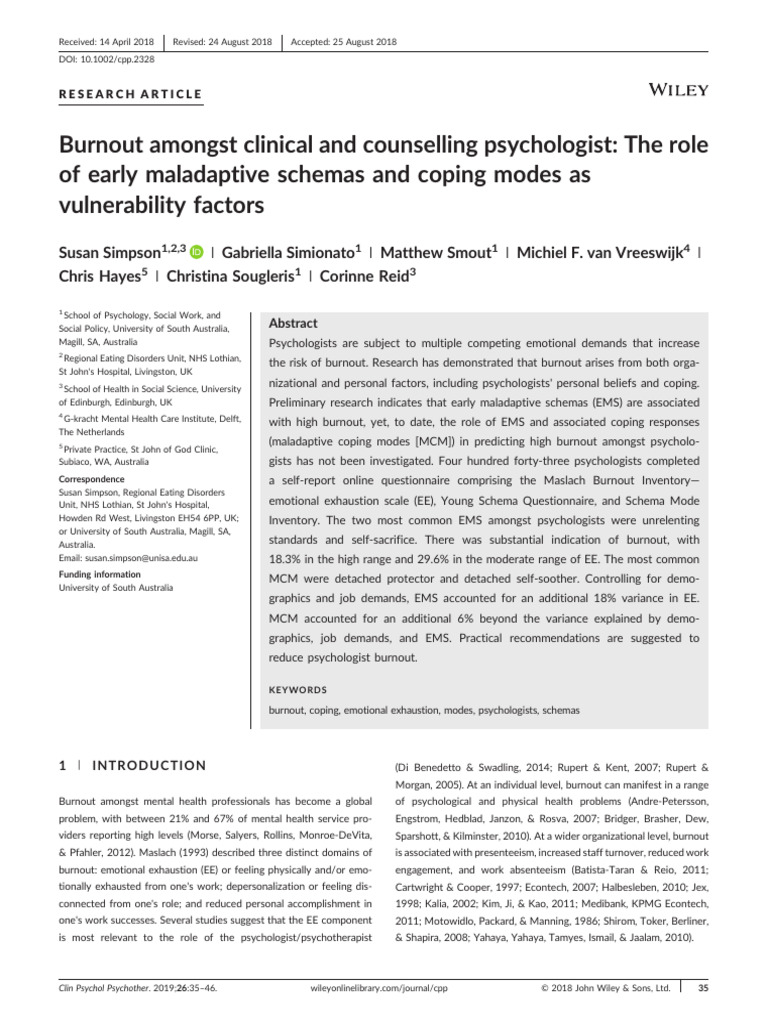 MC5xqED9rQGJr9MM9-Burnout Among Psychologists | PDF | Occupational ...