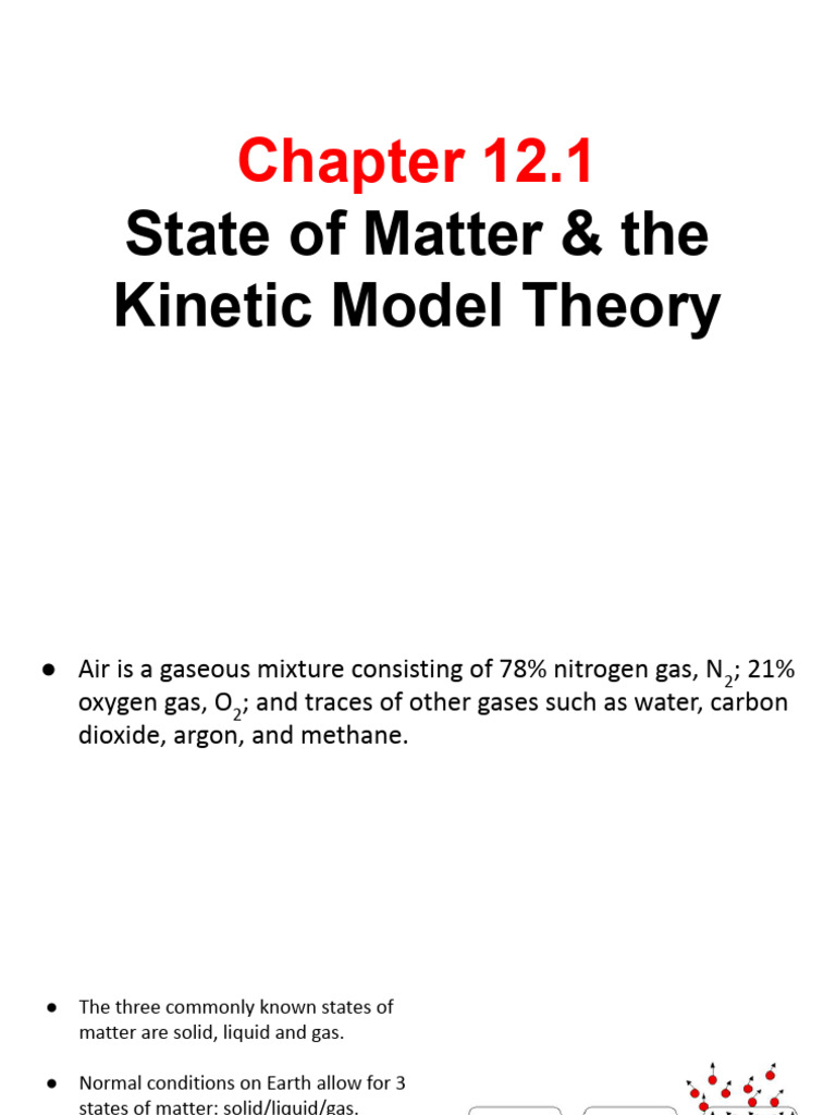 Kinetic Theory of Matter States Explained | PDF | Gases ...