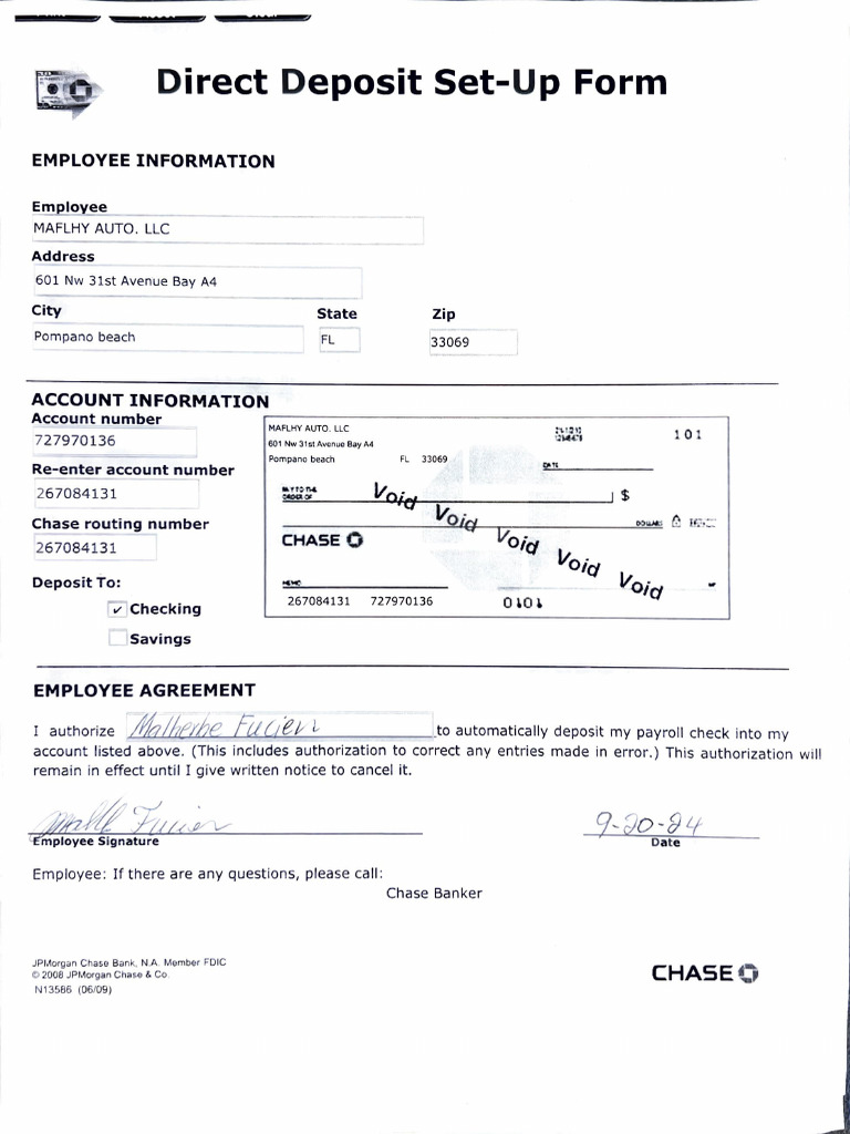 Direct Deposit Set-Up Form: /lfa/hf (/JP | PDF