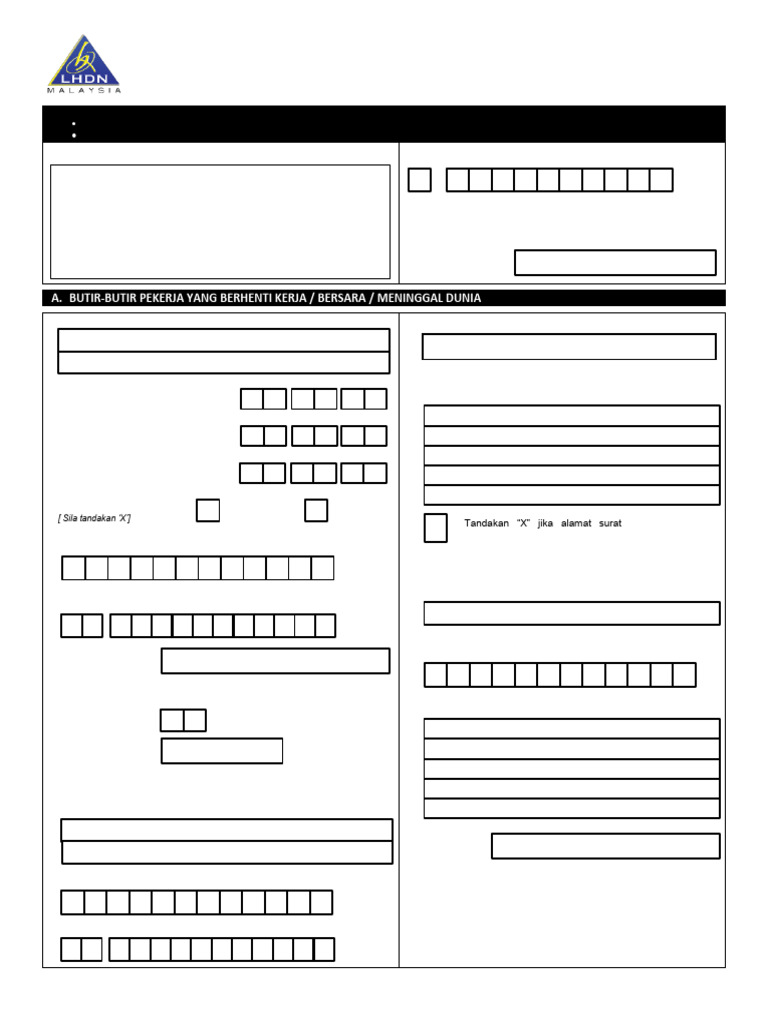 Borang Baru LHDN | PDF
