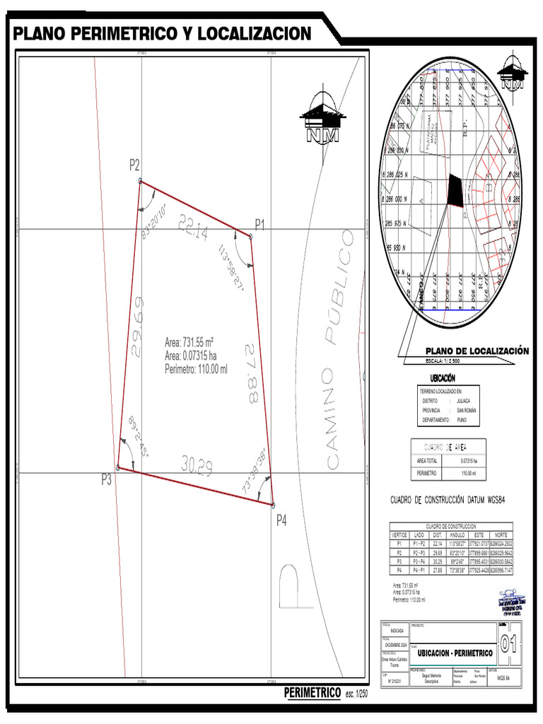 Plano Juliaca-Ubicacion A3 | PDF