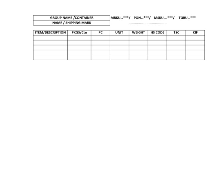 Worksheet Format | PDF