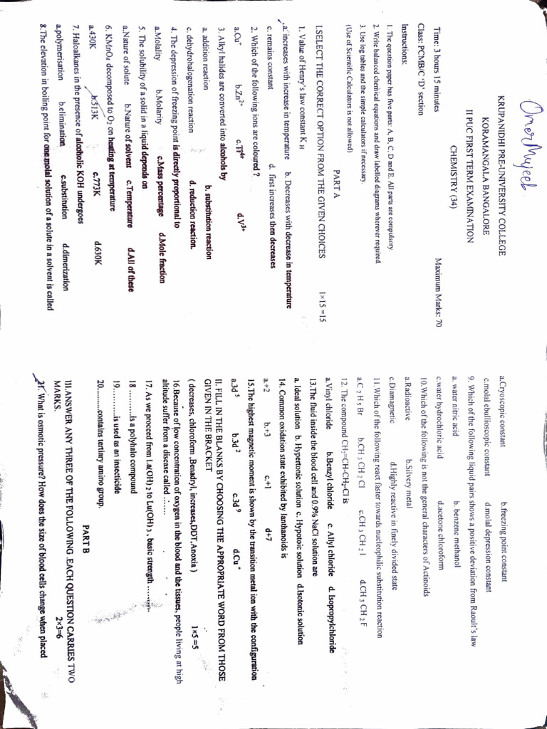 Exam and Cet Exam Papers | PDF