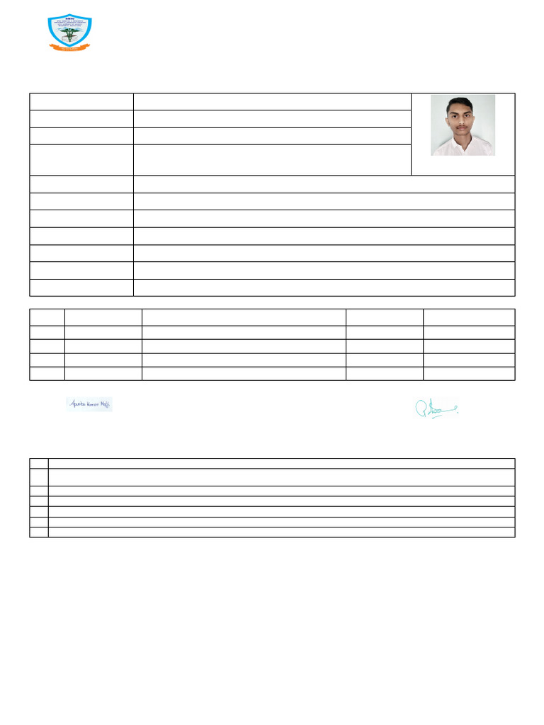 Bds 1st Ye Admit Card | PDF | Dental Degree