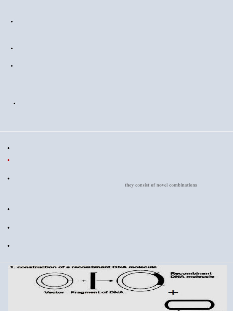 Overview of Recombinant DNA Technology | PDF | Molecular Cloning | Plasmid