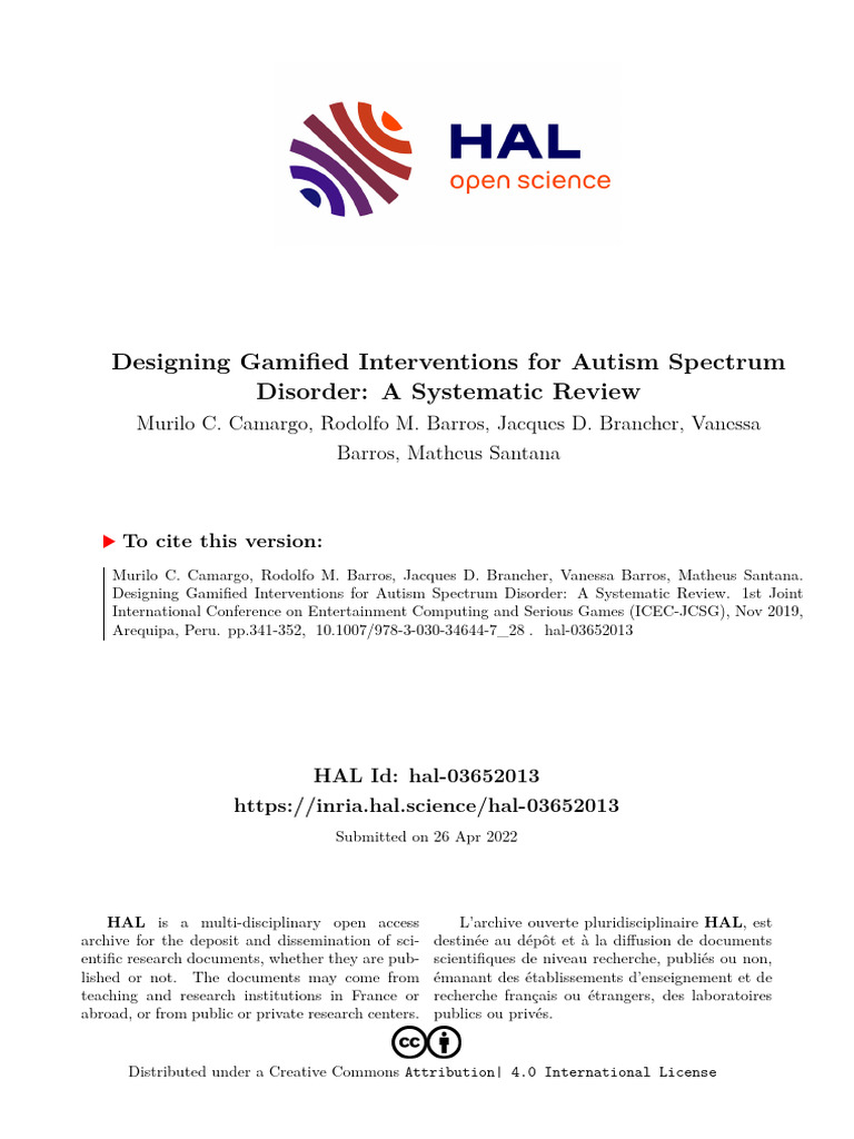Designing Gamified Interventions For Autism Spectrum | PDF | Autism ...