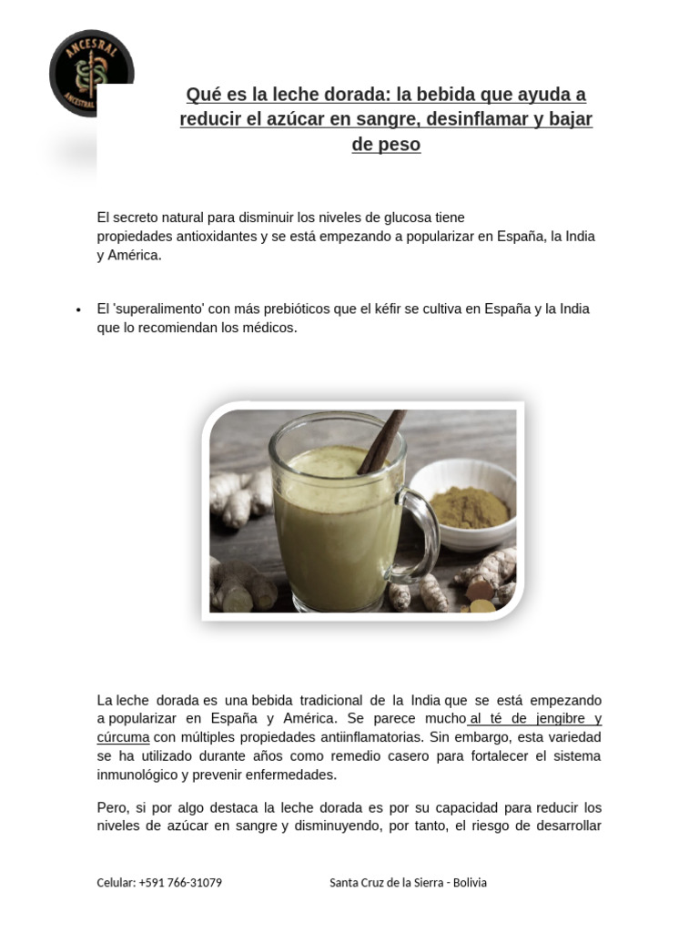 Qué Es La Leche Dorada | PDF | Leche | Alergia