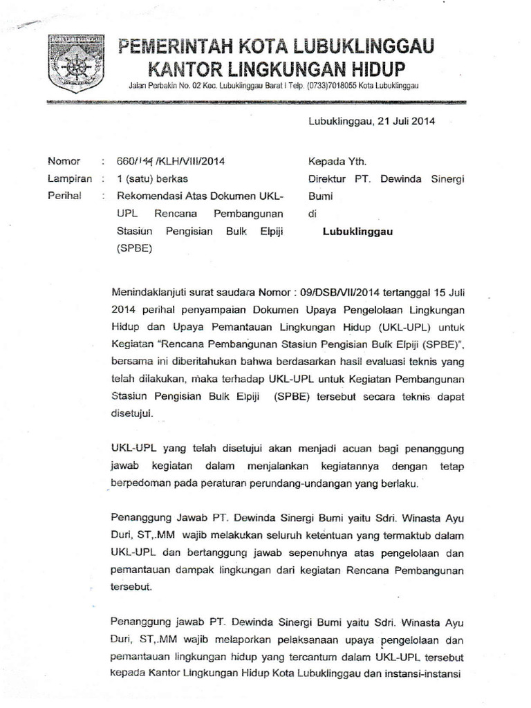 Rekomendasi Ukl Upl | PDF