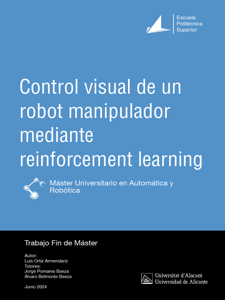 Control Visual de Un Robot Manipulador Mediante Reinfo Ortiz Armendariz Luis | PDF | Aprendizaje ...