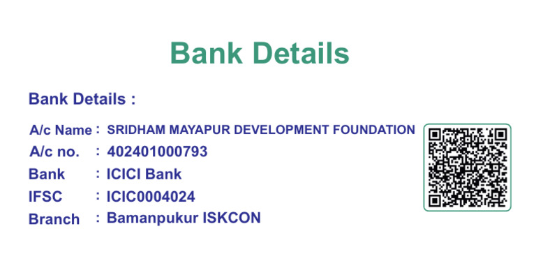 Bank Detail With QR Code | PDF