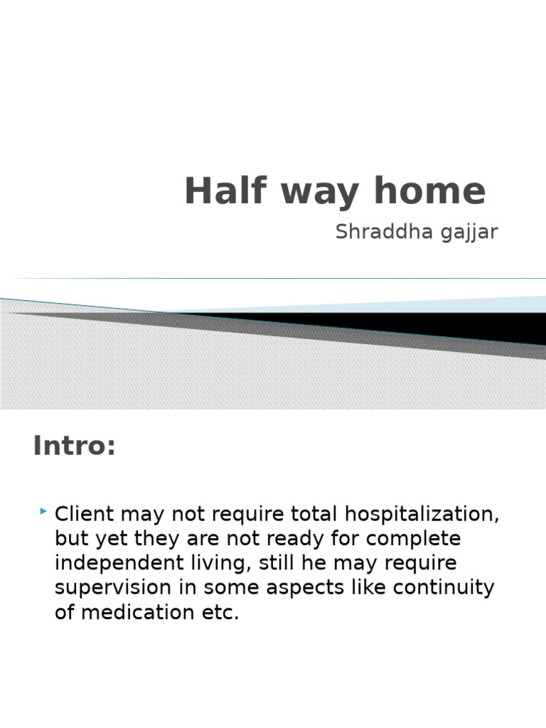 Halfway Home for Mental Health Recovery | PDF