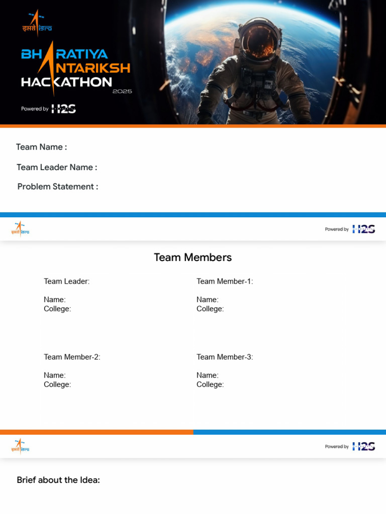 Bharatiya Antariksh Hackathon 2025 Submission | PDF