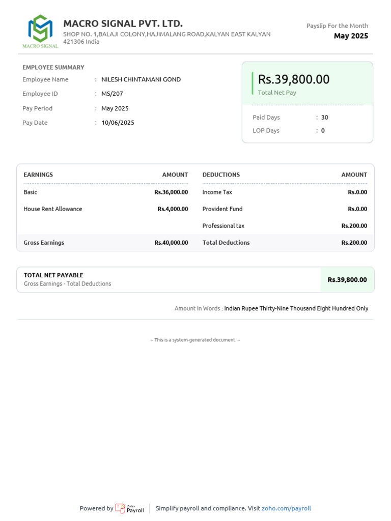 Payslip MS207 Jun 2025 1979202315506415155 1751428433628 | PDF