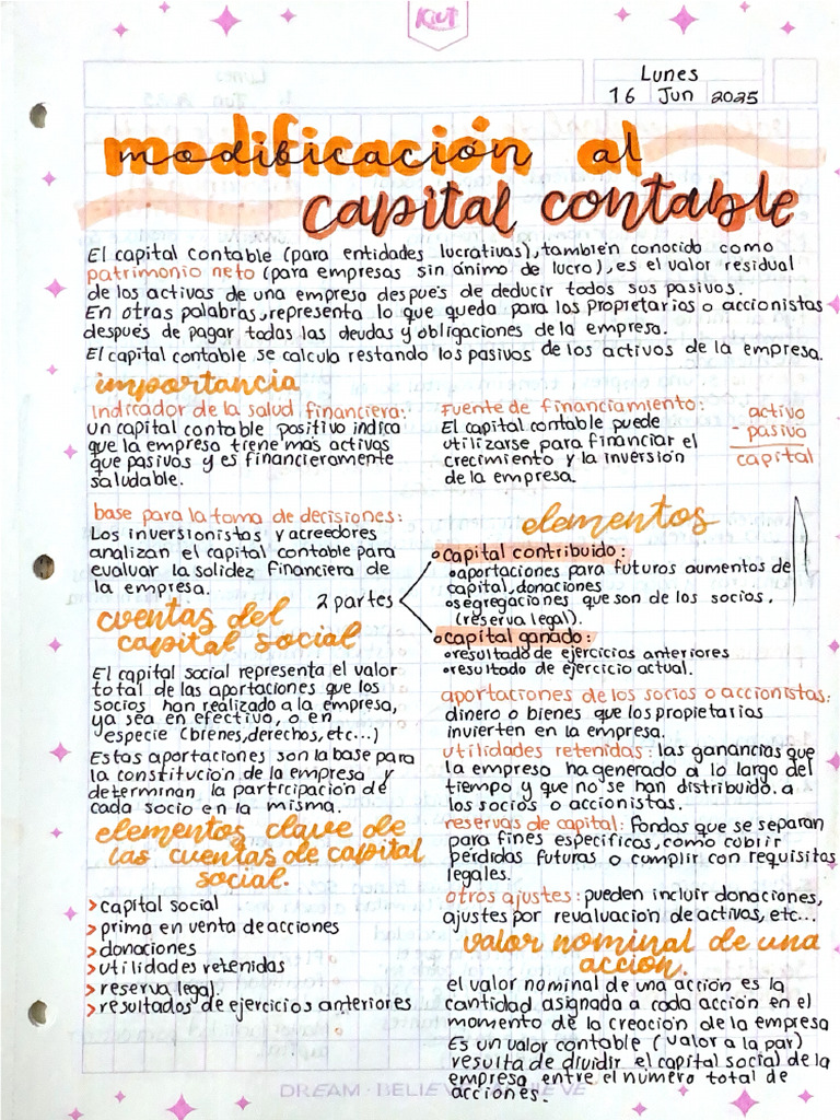 Modificación Al Capital Contable | PDF