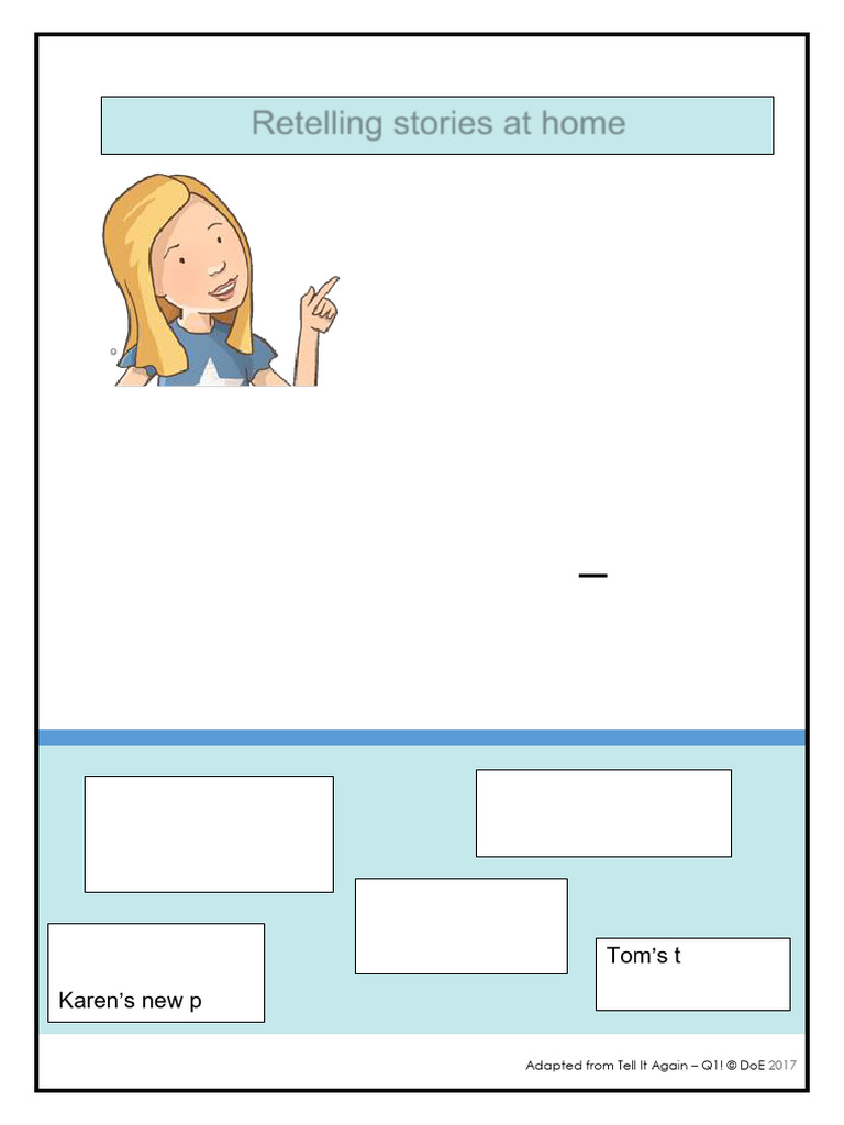 Retelling Stories at Home Scripts | PDF