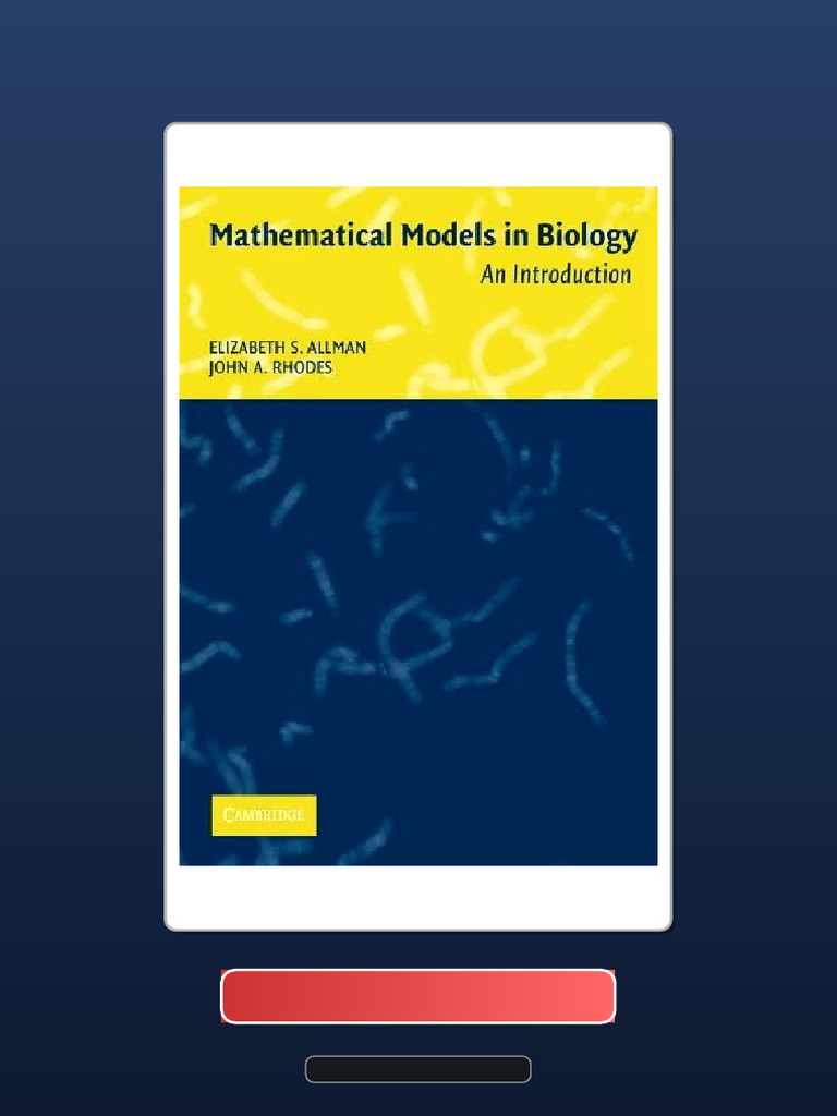 Mathematical Models in Biology Full Download | PDF | Multiple Choice ...
