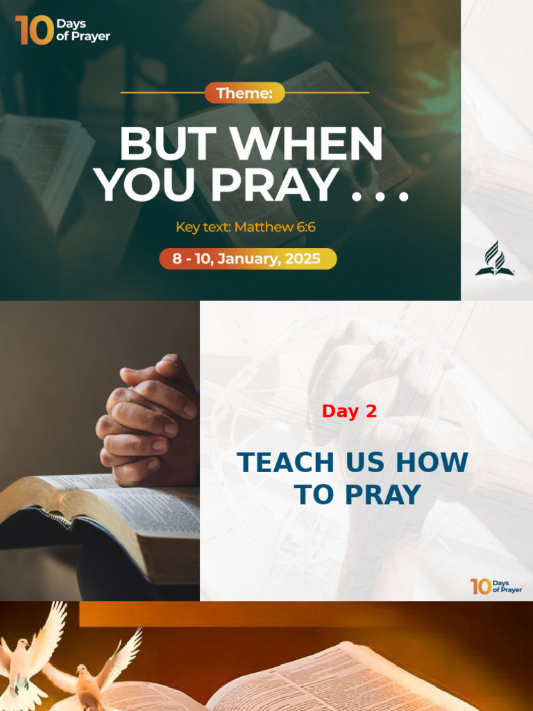 Day 2 - Teach Us How To Pray | PDF | Prayer | Jesus