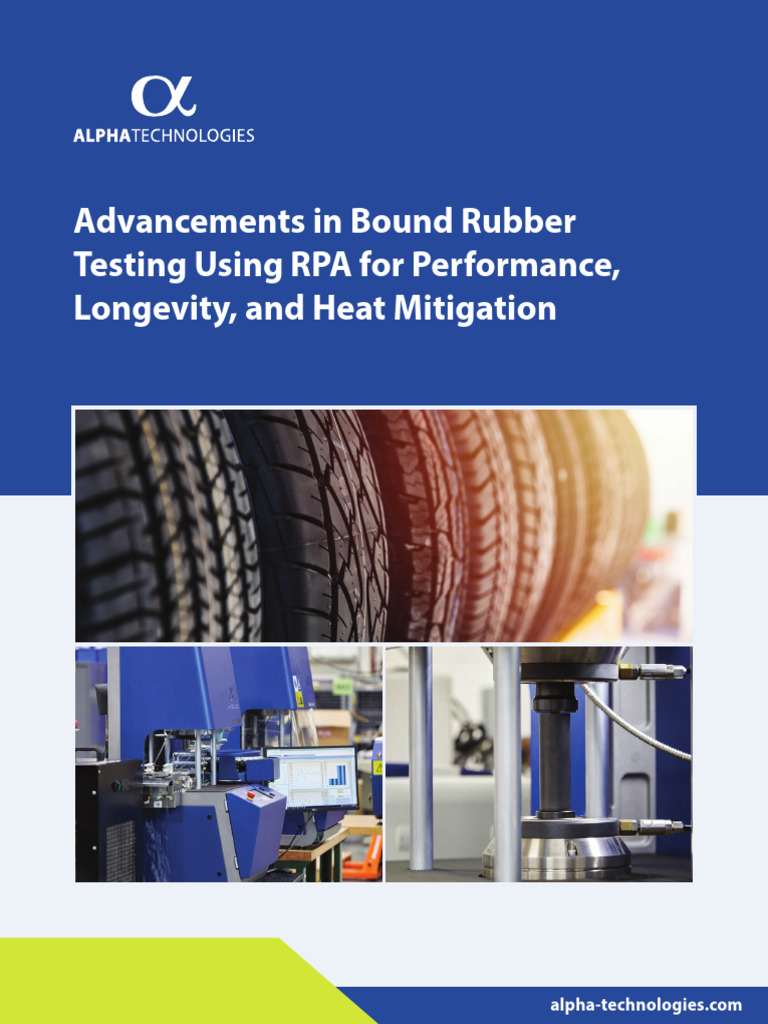 RPA Innovations in Bound Rubber Testing | PDF | Tire | Natural Rubber
