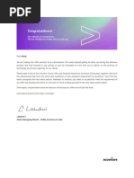 Accenture Employment Offer Letter Template | PDF